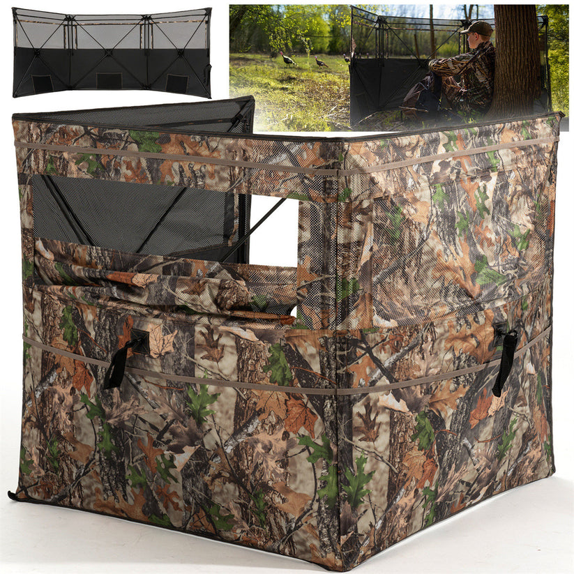3-Panel See Through Ground Blind Turkey Hunting – huntsen