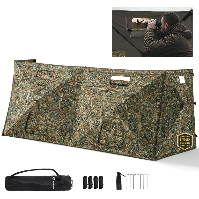 Ground Blind Modular 4-Panel Hunting Blind Portable 3-4 Person – huntsen