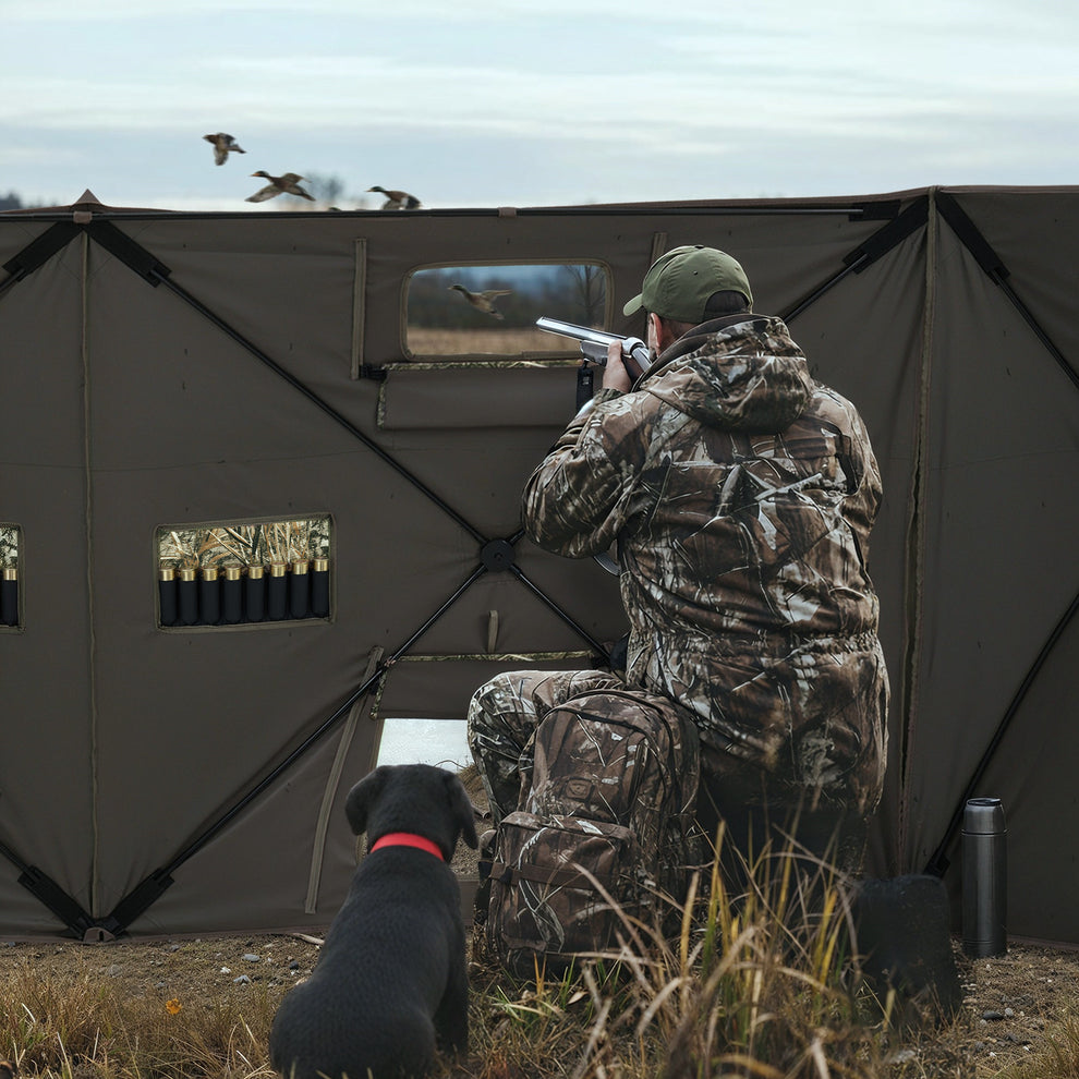 Ground Blind Modular 4-Panel Hunting Blind Portable 3-4 Person – huntsen